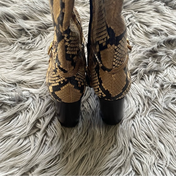Tory Burch | Shoes | Tory Burch Pull On Snake Embossed Leather Knee ...